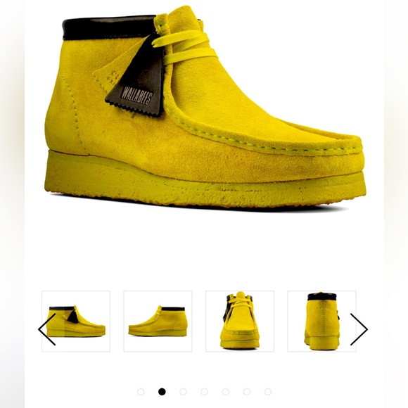 Clarks | Shoes | Clarks Mens Wallabee Boot Lime | Poshmark